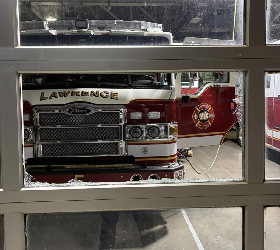 Man arrested after breaking into Lawrence fire station, pulling fire ...